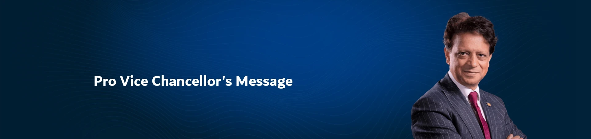 Pro Vice Chancellor's Message | Amity University UAE Pro Vice Chancellor's Message | Amity University UAE